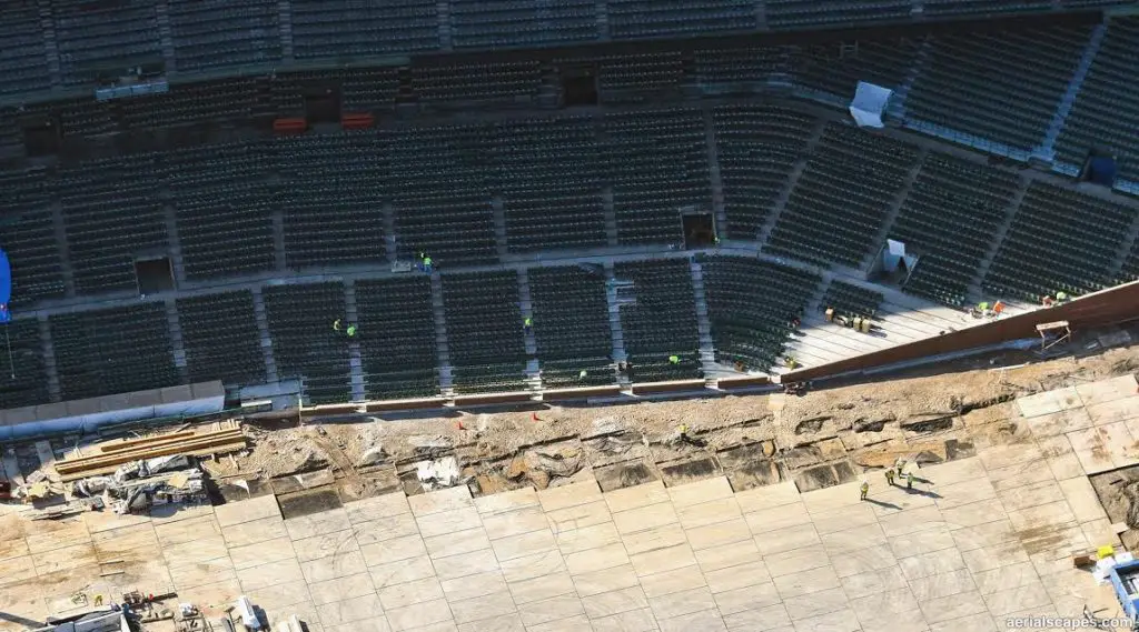 Aerial Photos Reveal Progress of Wrigley Construction, New Bullpen-Free ...
