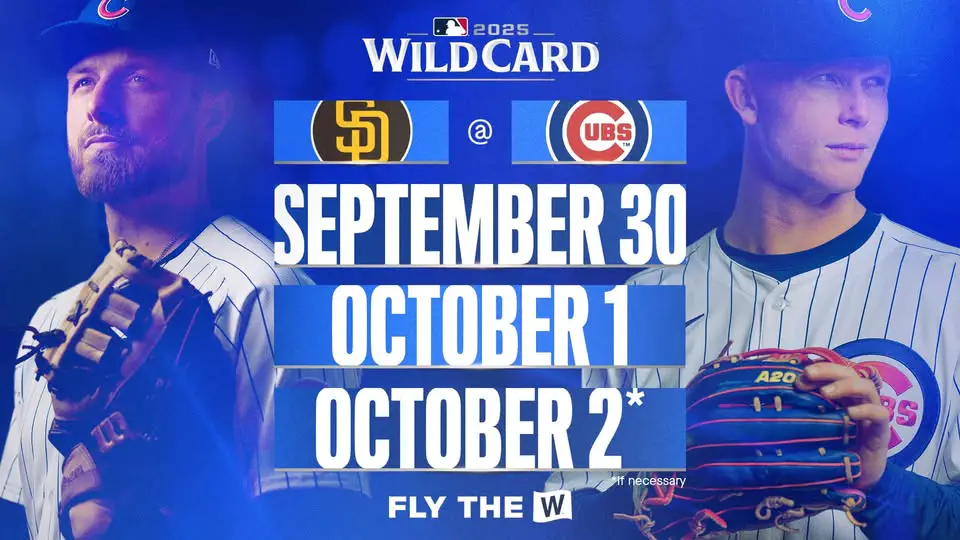 Cubs Announce Wild Card Series Roster